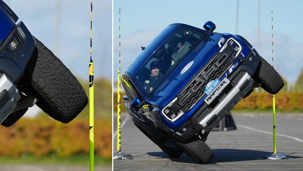 Britischer Stuntman Paul Swift stellt mit Ford Ranger Raptor neuen ...