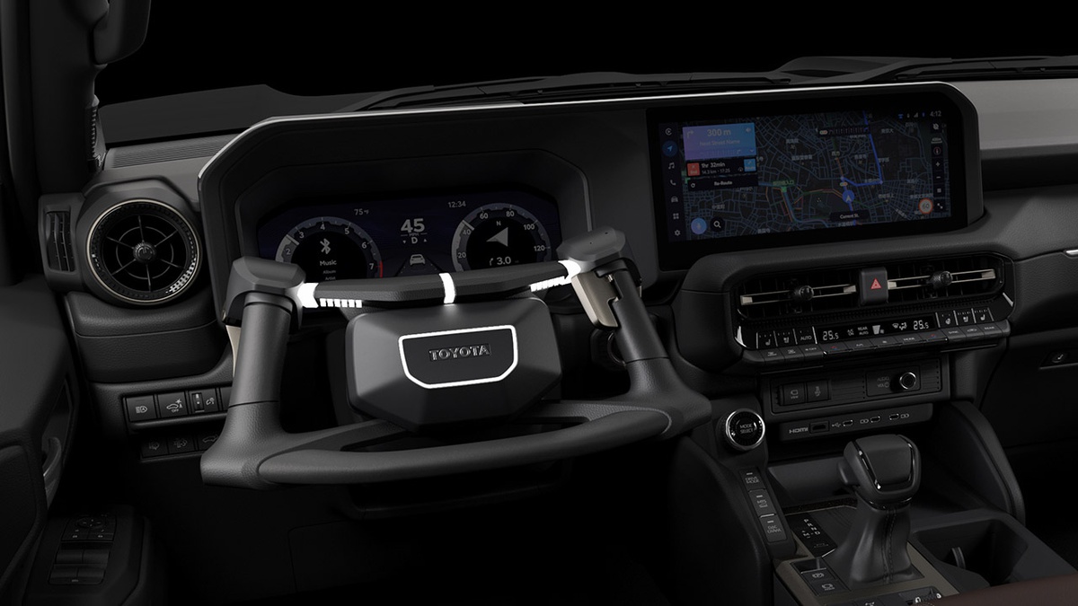 Toyota NEO Steer integrates the functions of the accelerator and brake ...