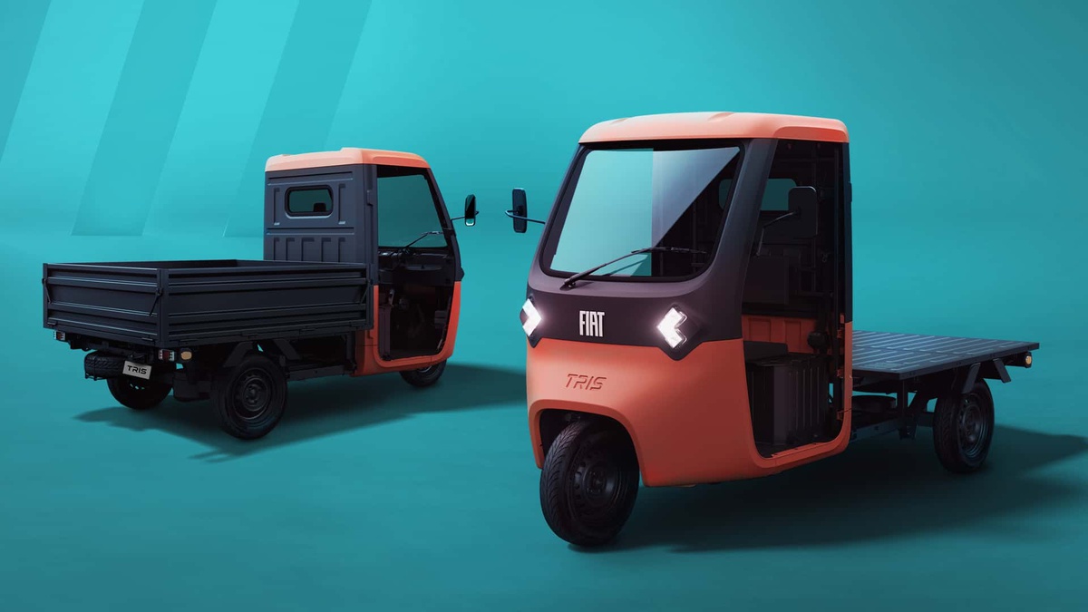 Three wheels and a 12 hp engine: Fiat presents a workhorse called TRIS ...
