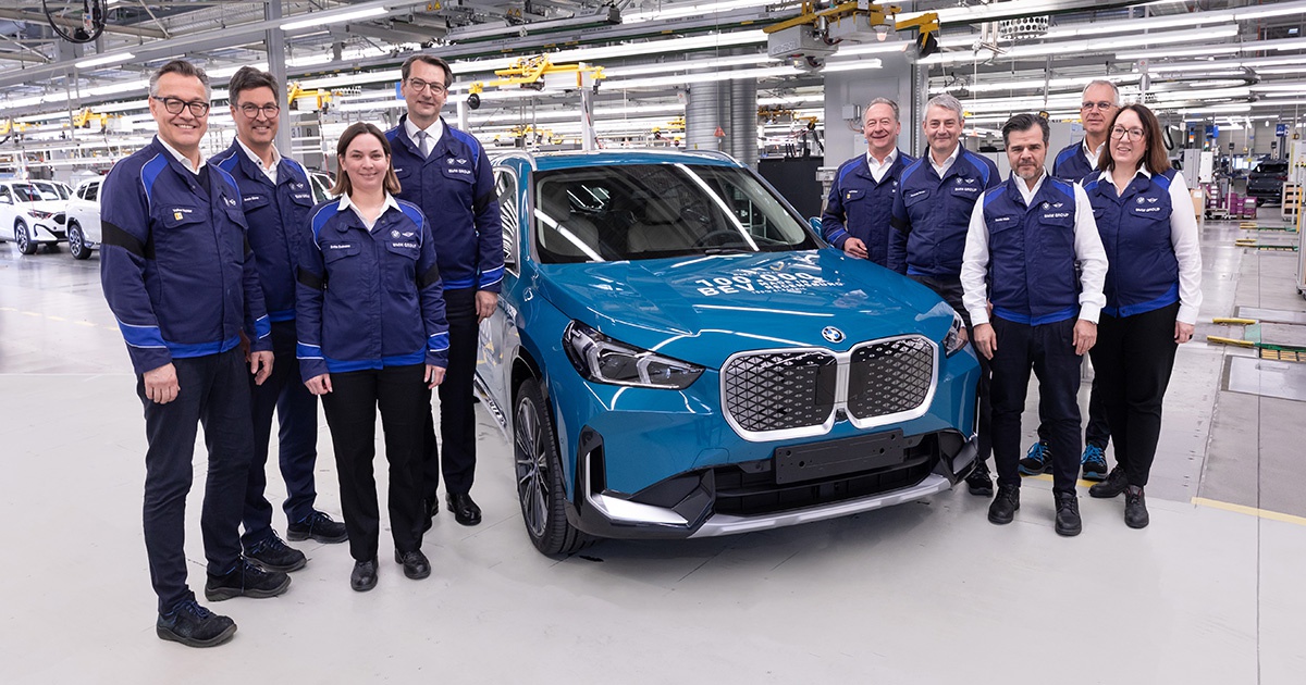 BMW factory produces more than 100,000 all-electric cars in a year for ...