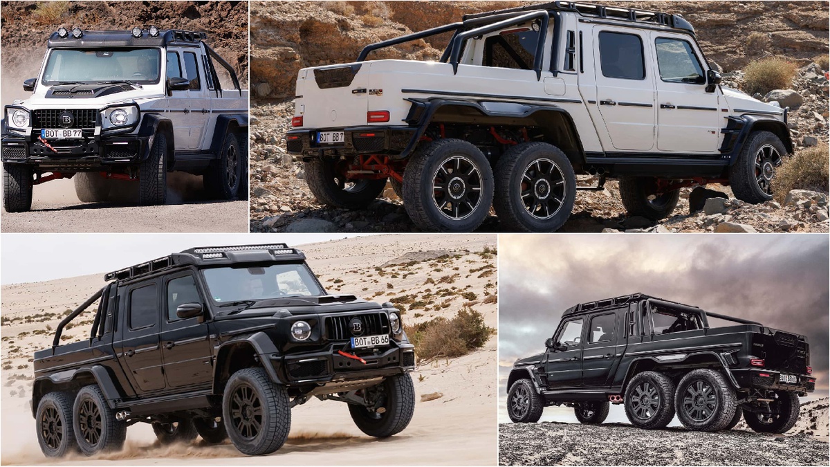 Brabus d?voile deux puissants pick-up ? six roues bas?s sur la Mercedes ...