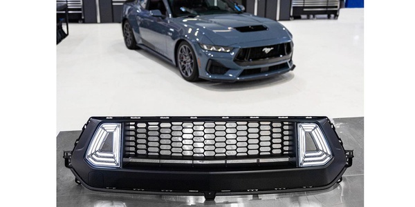 The 2024 Ford Mustang RTR: A Sneak Peek at the New Grille with LED Lights