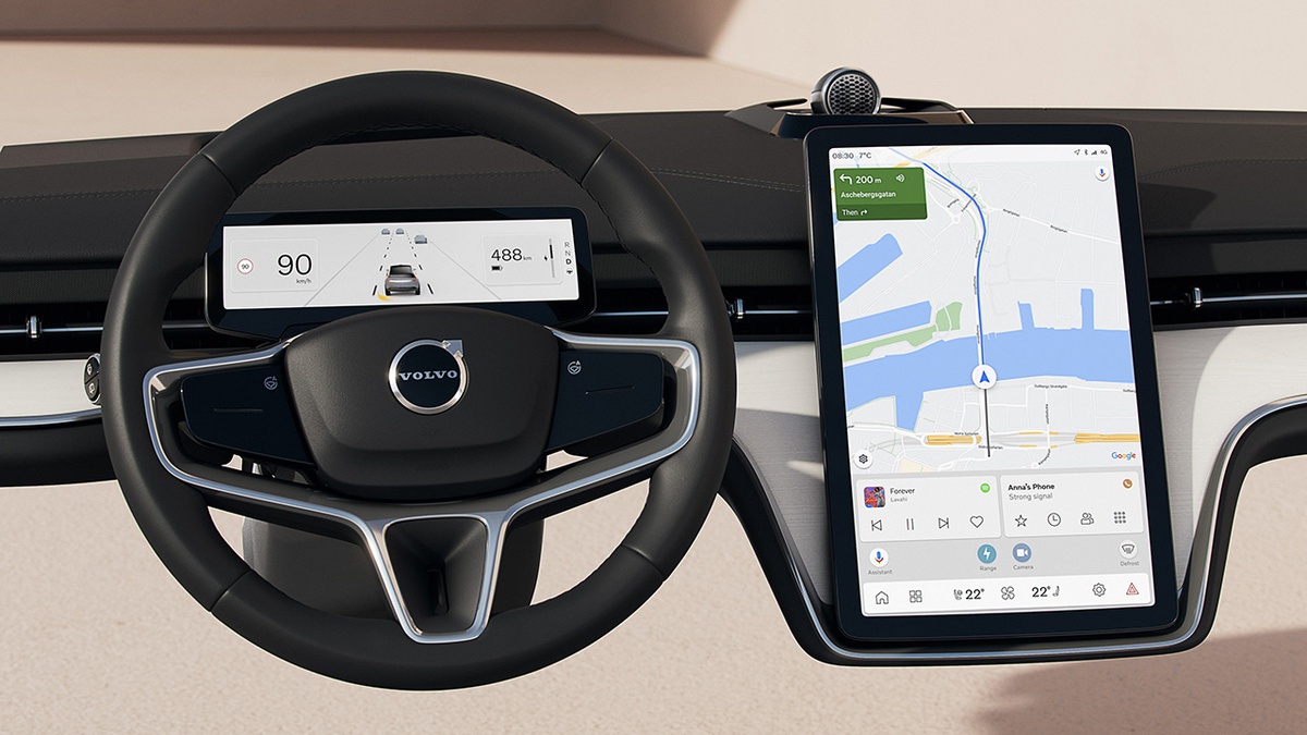 Volvo previews new EX90 electric SUV's dashboard and its minimalistic ...