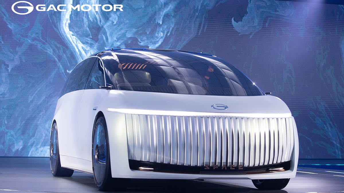 Chinese GAC unveils hydrogen van with huge grille and gullwing door ...