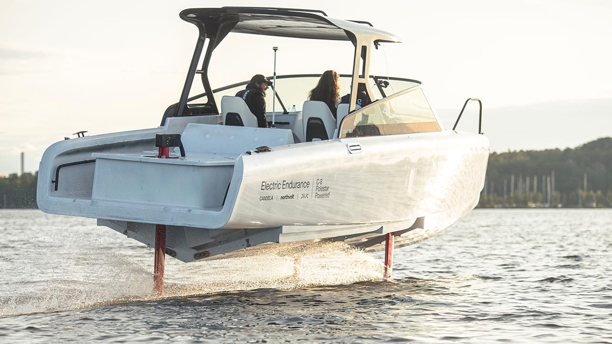Candela C8 electric boat breaks record by covering 420 nautical miles ...
