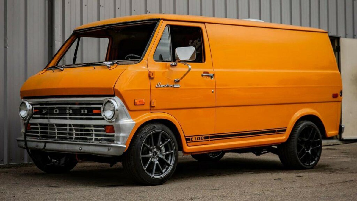 Conductive Classics Transforms 1974 Ford E-100 Van with Tesla ...