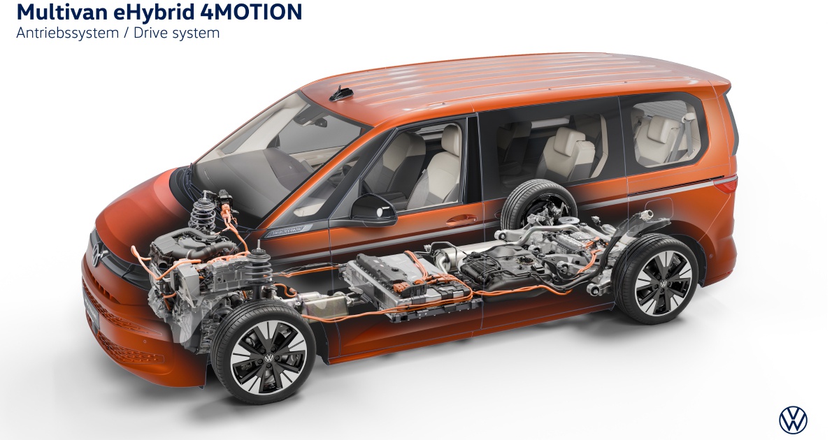 Volkswagen Multivan has received a new PHEV version with all-wheel ...