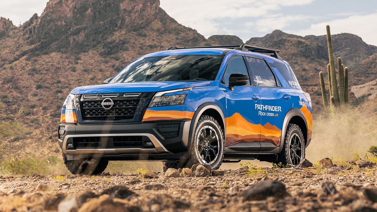 Der Nissan Pathfinder Rock Creek verf?gt ?ber eine Offroad-abgestimmte ...