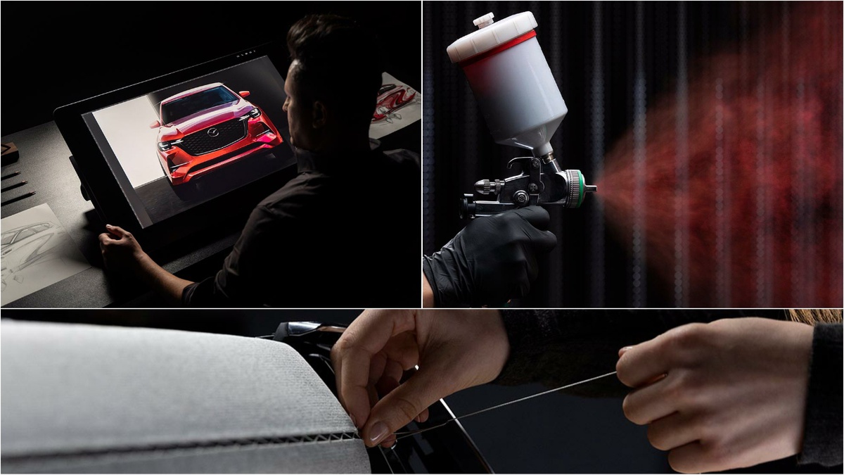 The process of creating the Mazda CX-60 is captured in stunning macro ...