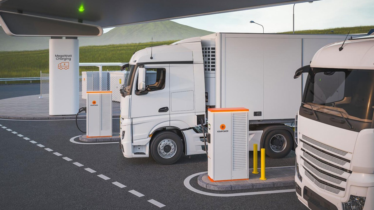 Kempower's megawatt charging system for electric trucks arrives in ...